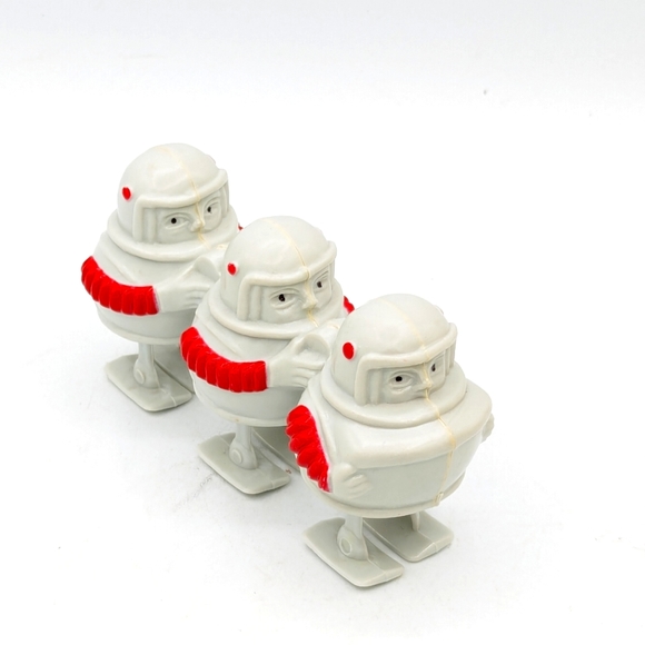 Toys | Vintage 196s Marx Triple Spacemen Robots Ramp Walker Plastic Toy ...